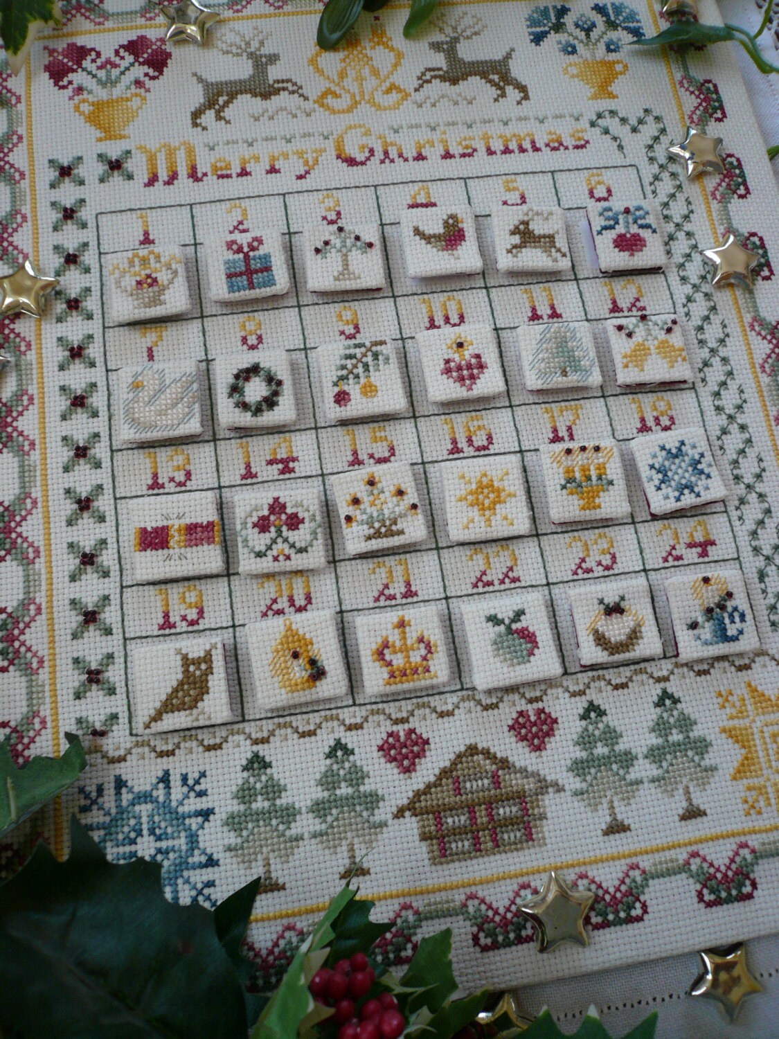Heirloom Christmas Cross Stitch Advent Calendar PDF Chart ...