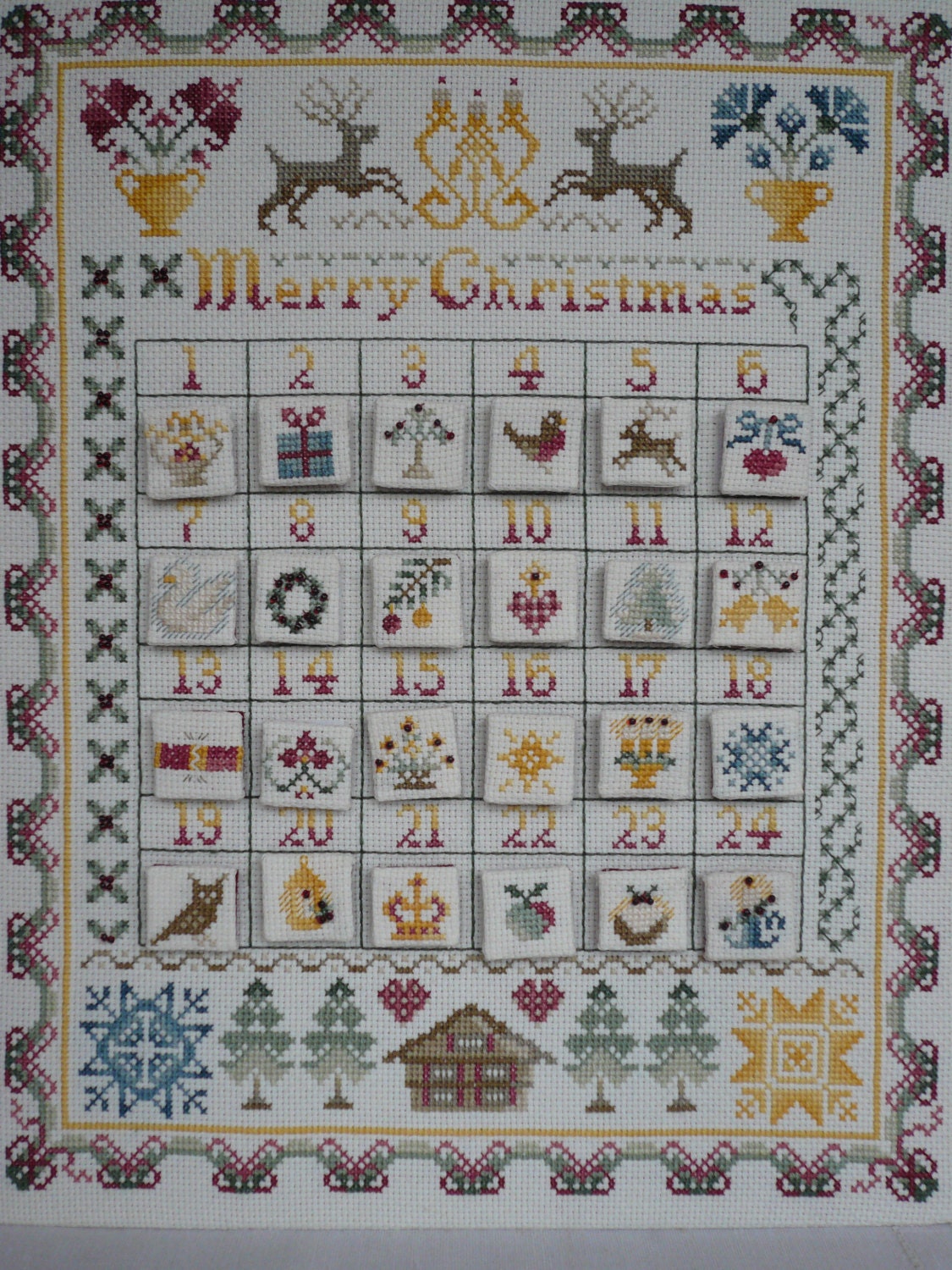 Heirloom Christmas Cross Stitch Advent Calendar PDF Chart ...