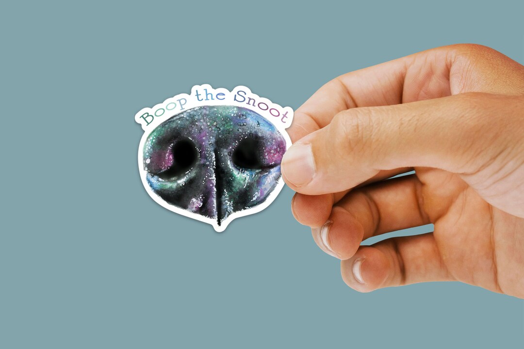 Boop the Snoot Sticker - Die Cut Vinyl, Weather Proof, Water Resistant ...