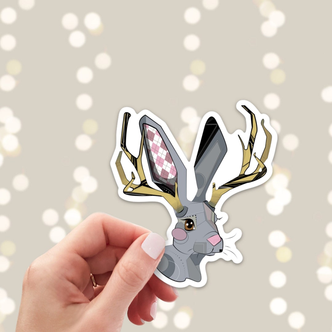 Jackalope Sticker - Die Cut Vinyl, Weather Proof, Water Resistant ...