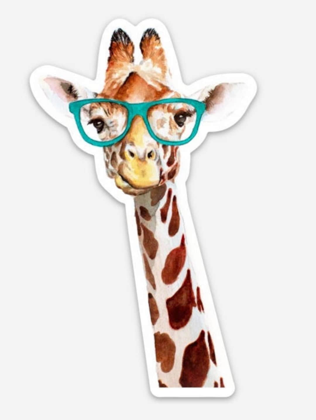 Giraffe Sticker Die Cut Vinyl, Weather Proof, Water Resistant, Giraffe ...