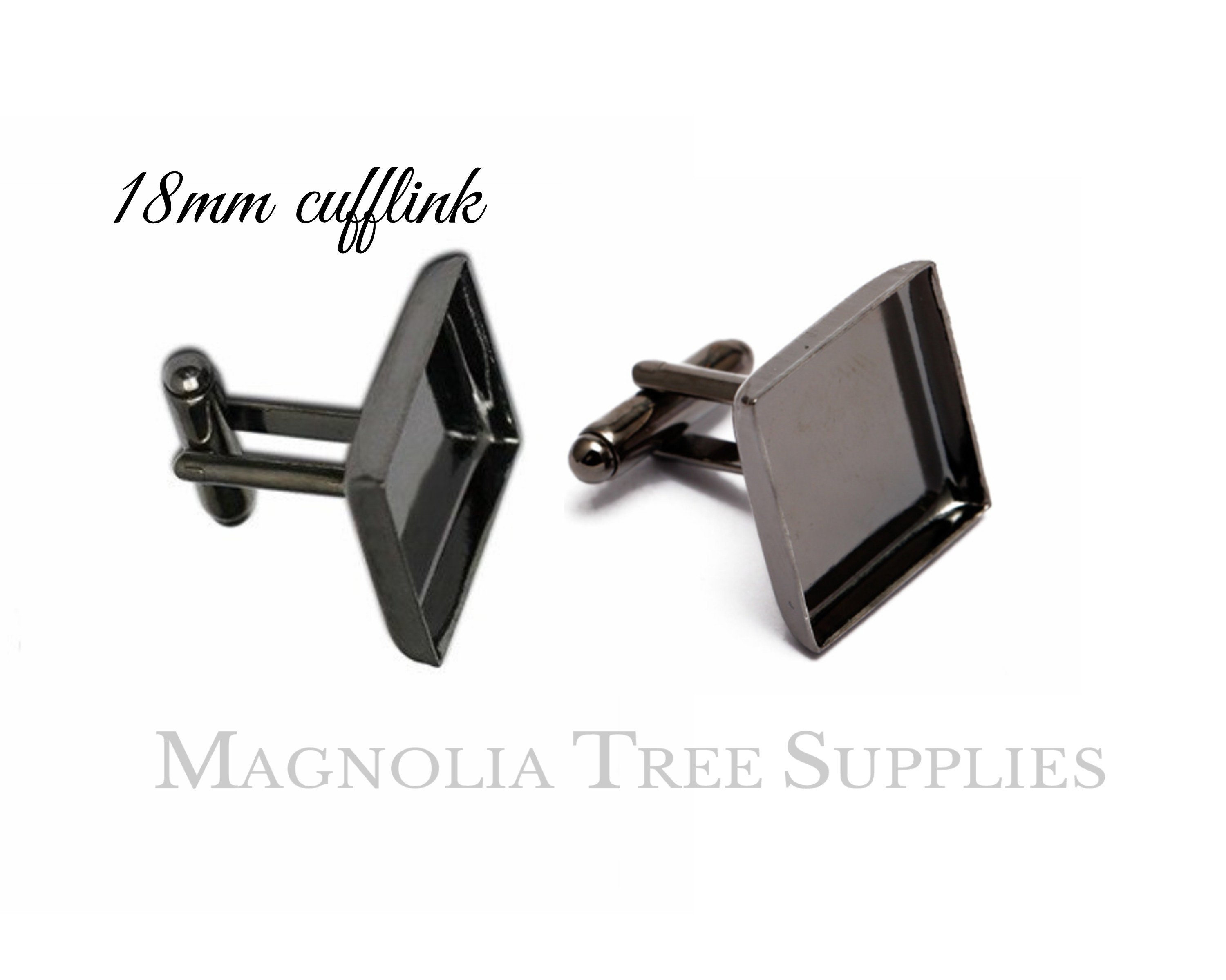 Square Cufflinks Kit DIY Cufflinks Square Cufflink Kit - Etsy Canada