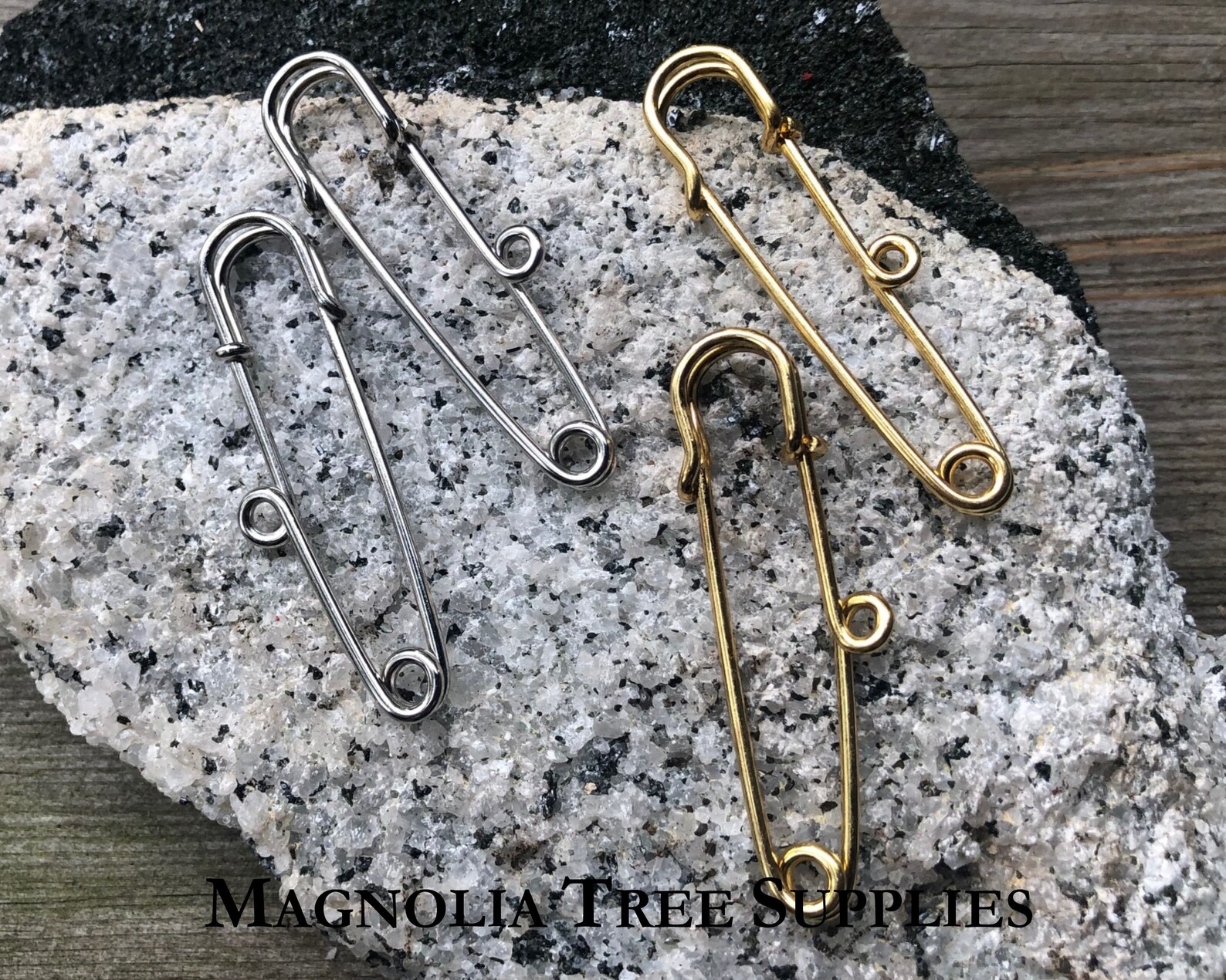 Silver Gold or Bronze Single Loop Pin 1 Loop Pin Safety - Etsy Canada