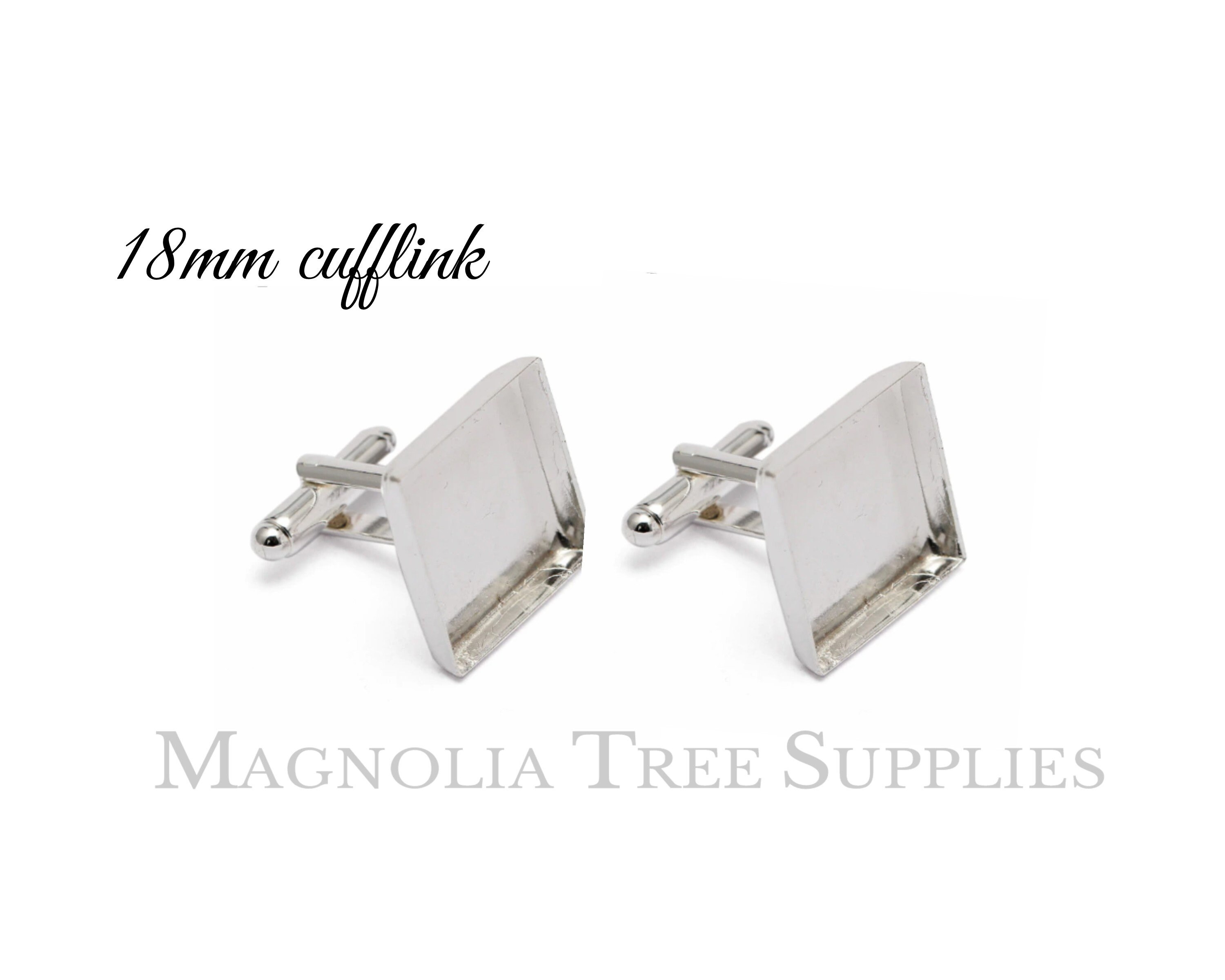 Square Cufflinks Kit DIY Cufflinks Square Cufflink Kit - Etsy Canada