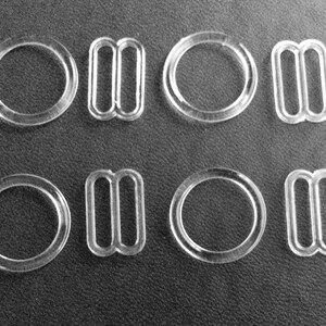 Bra Sliders & Rings Adjustable, Headband Adjusters, Inner 15mm (5/8 ...