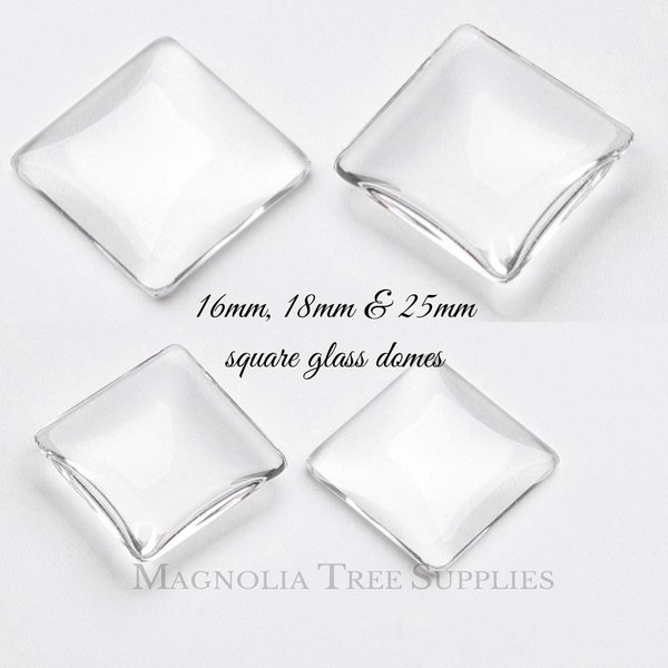 Square Glass Dome - Etsy