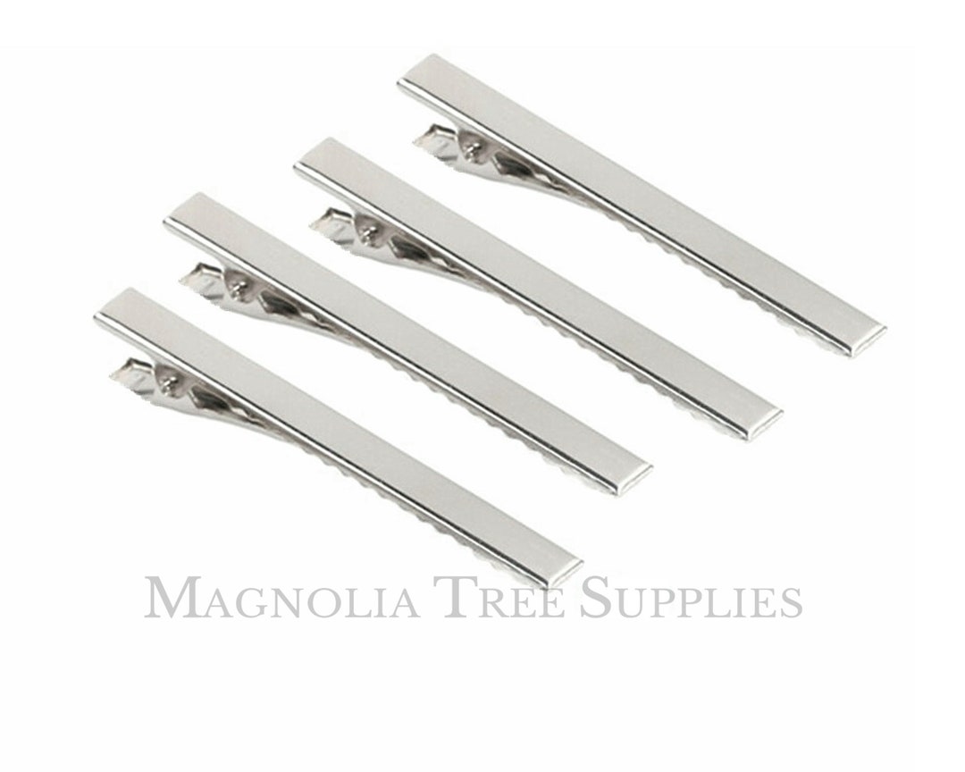 3 Inch Alligator Clip With Teeth, Stainless Steel, Flower Hair Bow Clip ...