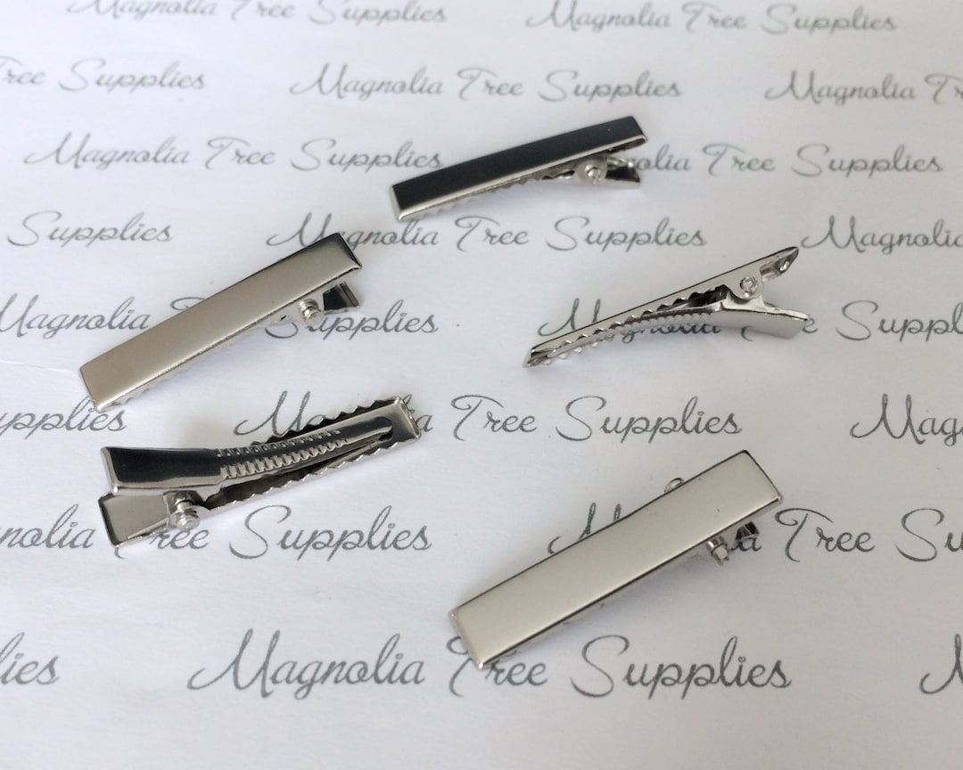 3.2cm Alligator Clip With Teeth, Metal Hair Bow Flower Clip, Mini ...