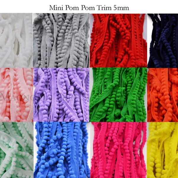 Mini Pom Pom Trim - Etsy