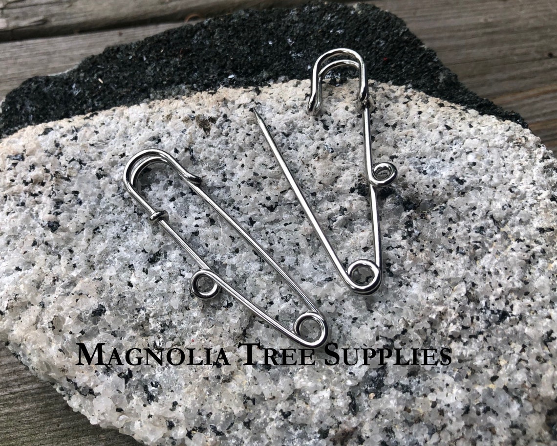 BULK Silver Gold or Bronze Single Loop Pin 1 Loop Pin | Etsy