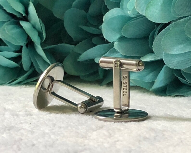 16mm Stainless Steel Cufflinks DIY Cuff Links Silver - Etsy