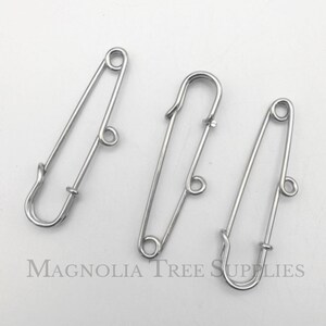 Silver, Gold or Bronze Single Loop Pin, 1 Loop Pin, Safety Pin, Kilt ...