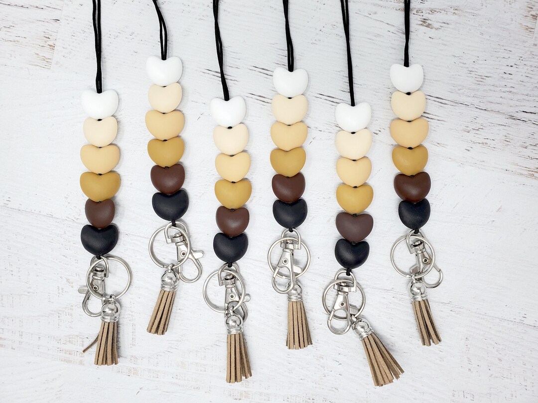 Unity Heart Lanyard, Silicone Beaded Lanyard, Anti-racism, Equality ...