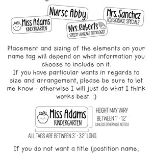 Personalized Engraved Acrylic Name Tag, Magnetic Name Badge, Teacher ...