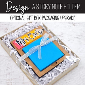 Sticky Note Holder, Teacher Appreciation Gift, Personalized Teacher ...