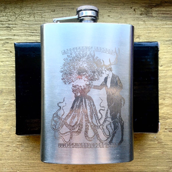 Steampunk Flask - Etsy