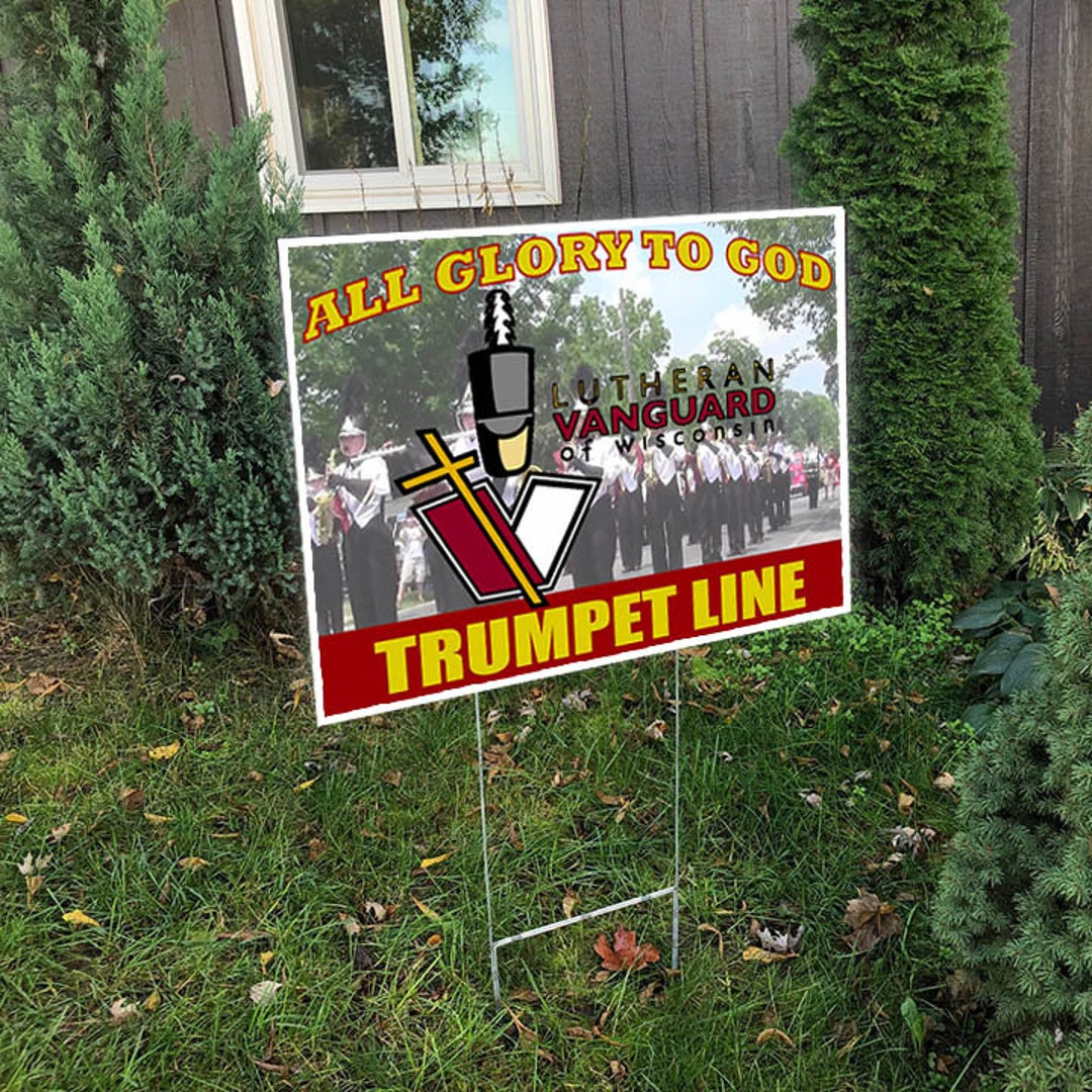Custom School Spirit Musician Yard Sign - Etsy