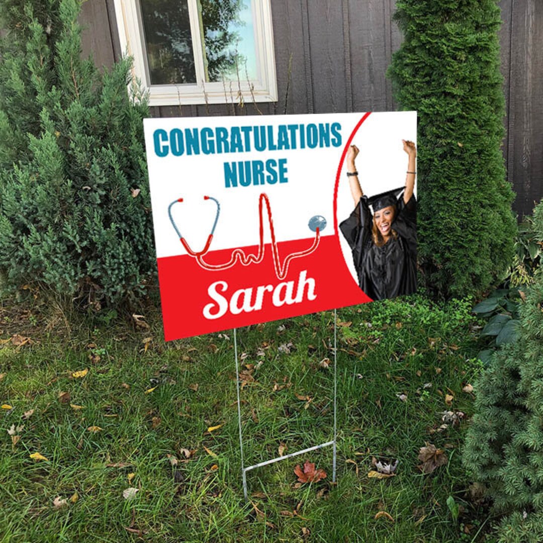 Personalized Congratulations Nursing Graduate Sign - Etsy