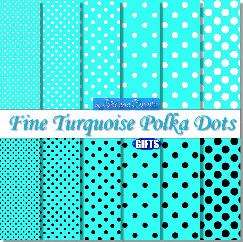 Light Blue Polka Dot Blue Digital Paper Scrapbook Background Clipart ...