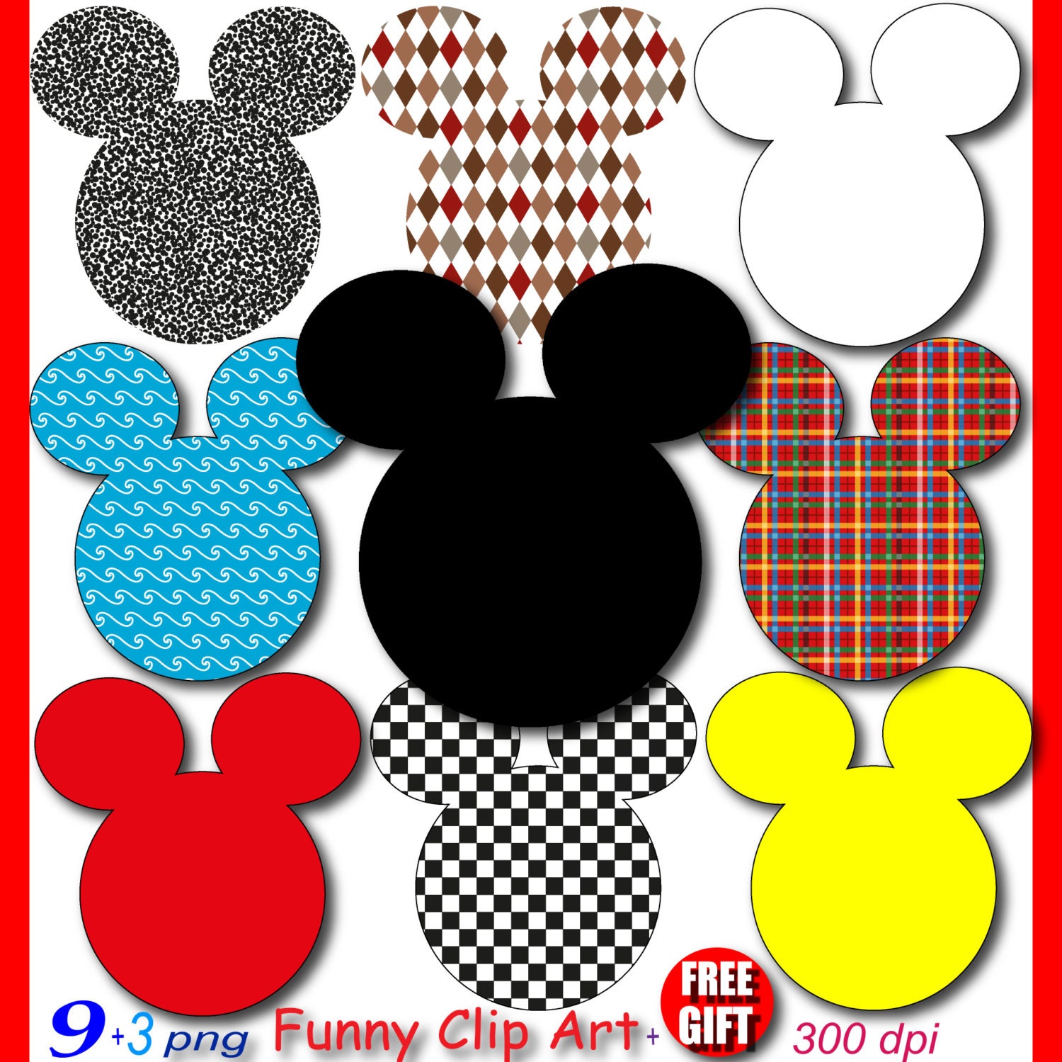 Mickey Mouse Border Clip Art