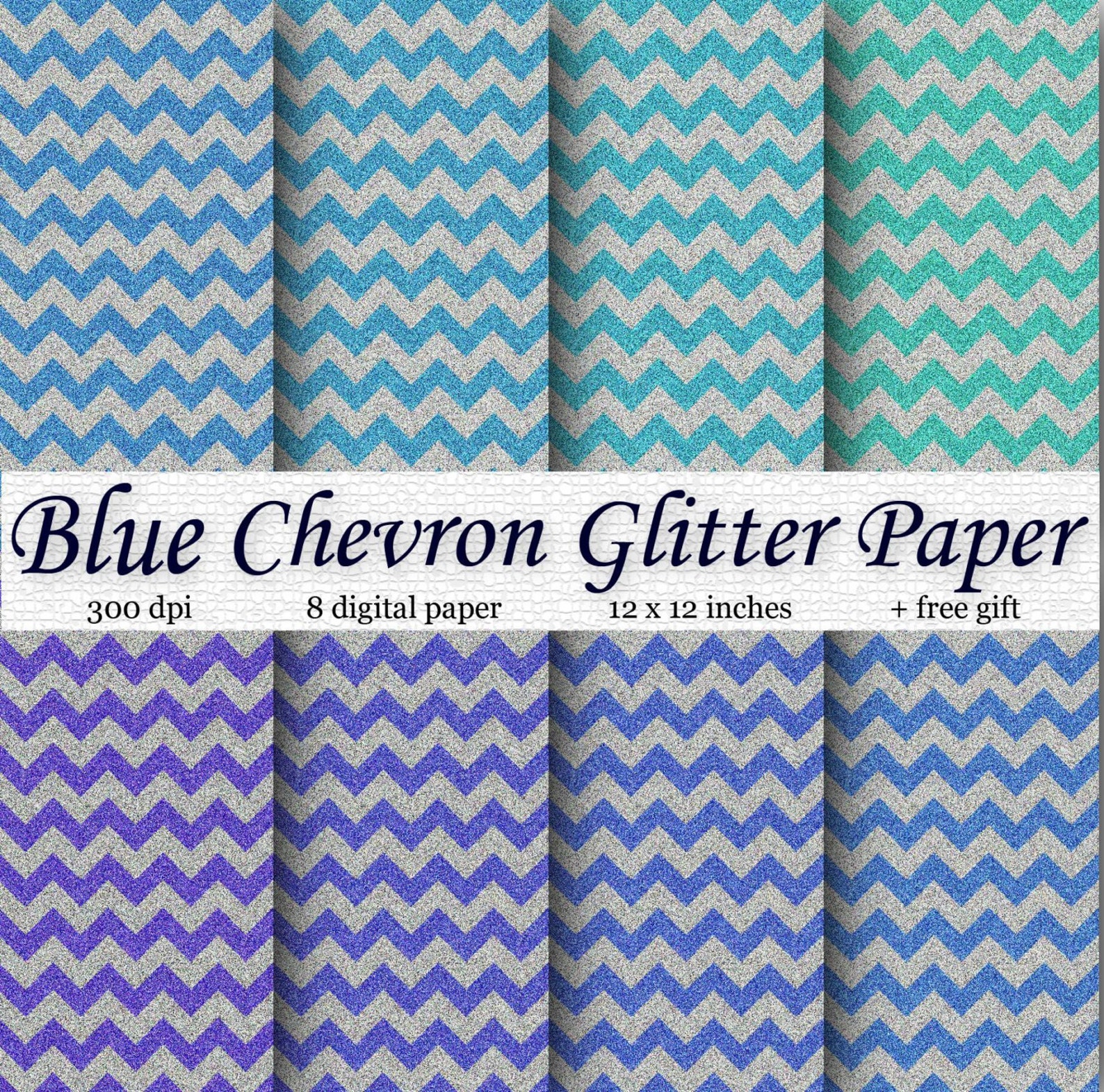 Navy Blue Chevron Digital Paper GLITTER Clipart Commercial Use - Etsy