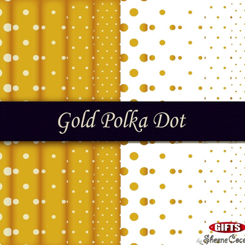 Gold Polka Dots - Etsy