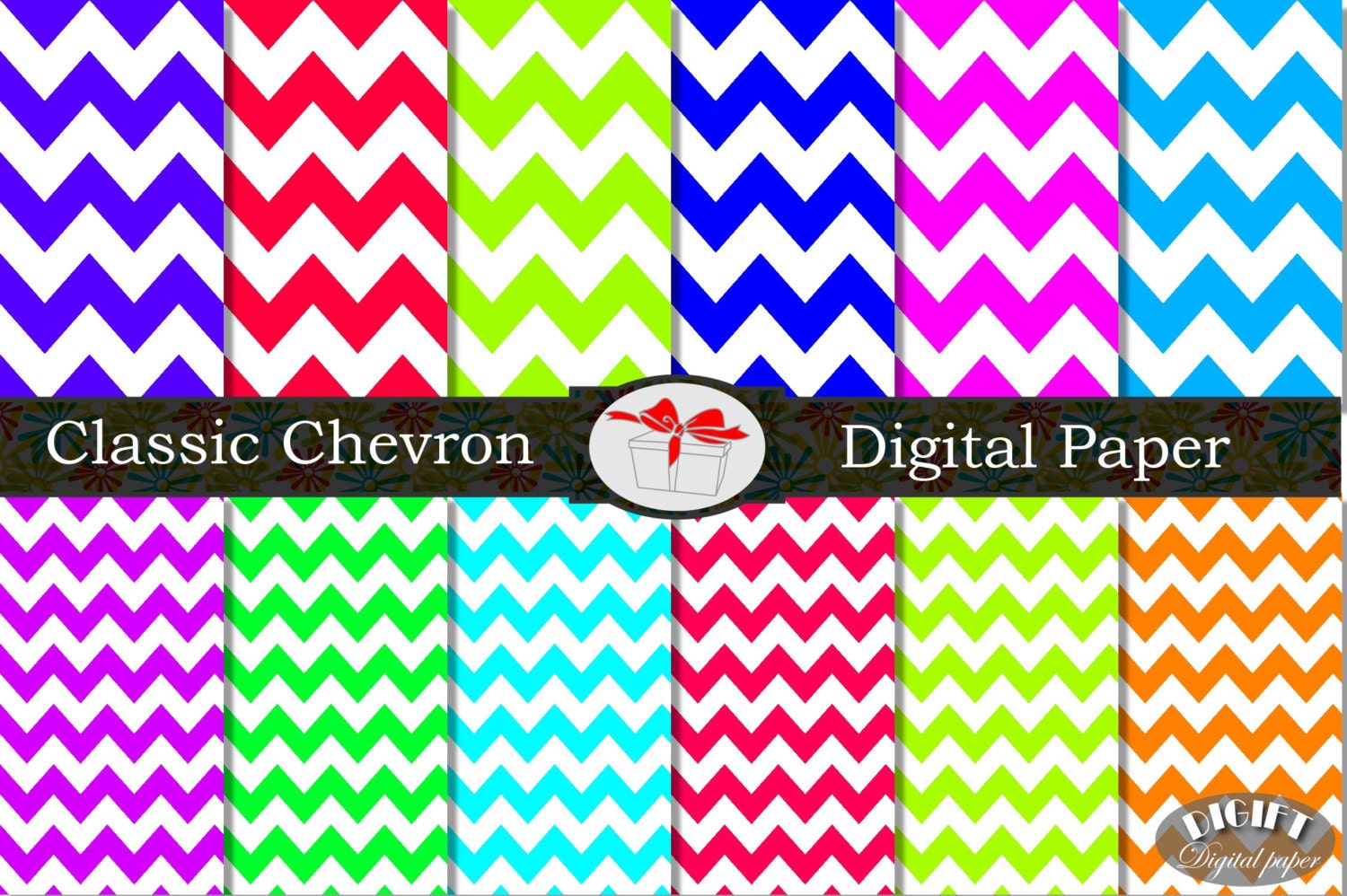 Gold Chevron Border