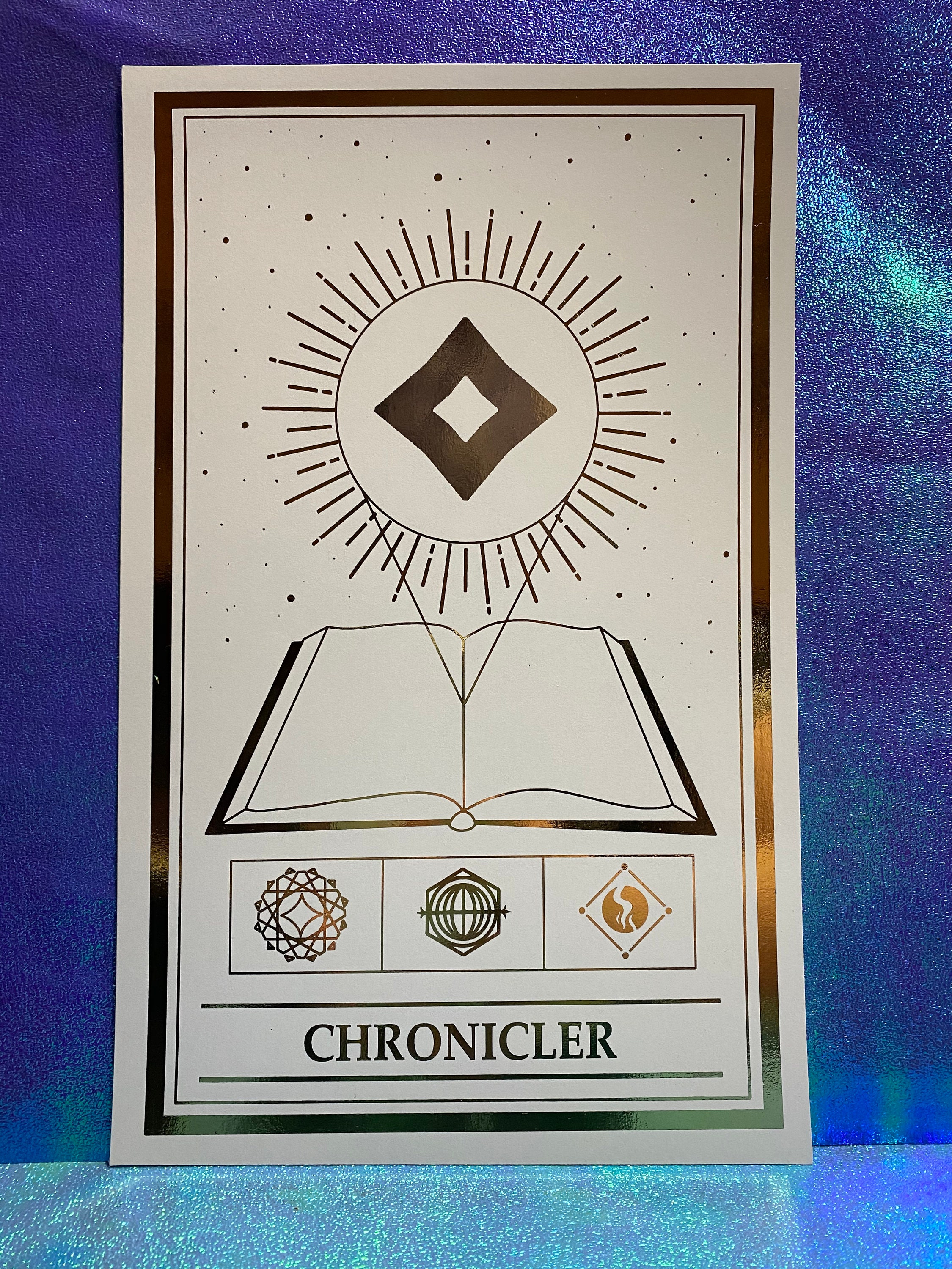 Chronicler Title Holo Foil Print | Etsy