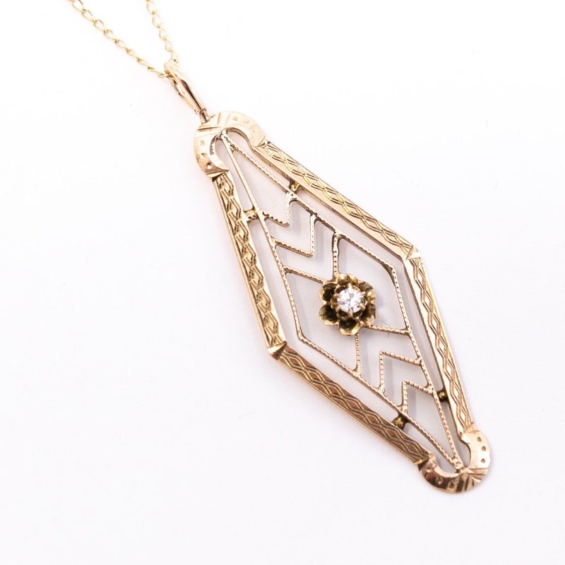Art Deco Pendant - Etsy