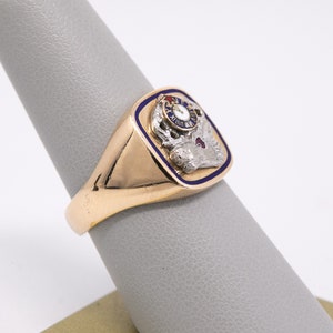 Elks BPOE Ring Benevolent and Protective Order of Elks Ring 14k Yellow ...