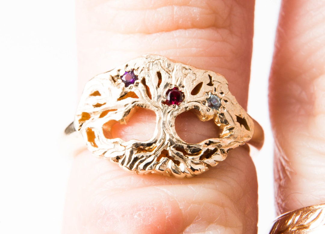 Mother's Day Gift Tree of Life Ring - Family Tree Ring - Mothers Ring ...
