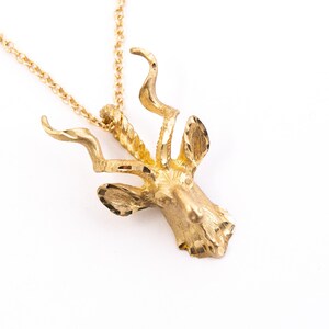 Antique Sold Gold Elk Head Pendant 14k Yellow Gold - Etsy