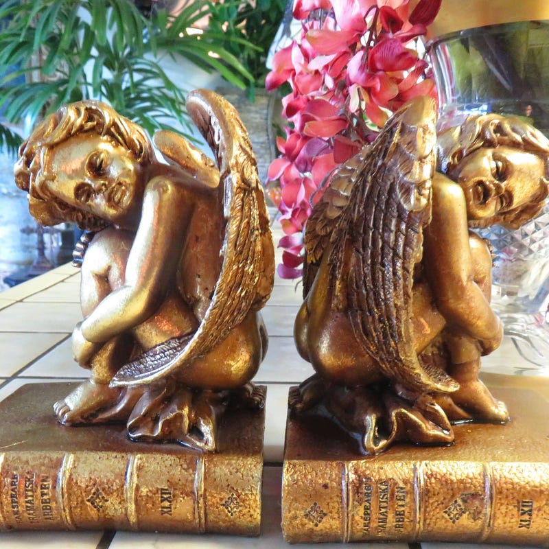 Cherub Bookends - Etsy