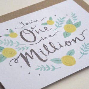 One in a Million Card - Etsy