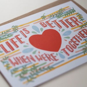 Life is Better When We're Together Greeting Card - Etsy