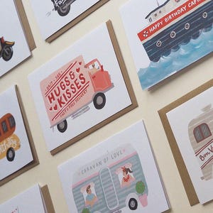 Hugs & Kisses Love Truck Valentine's Day Card - Etsy