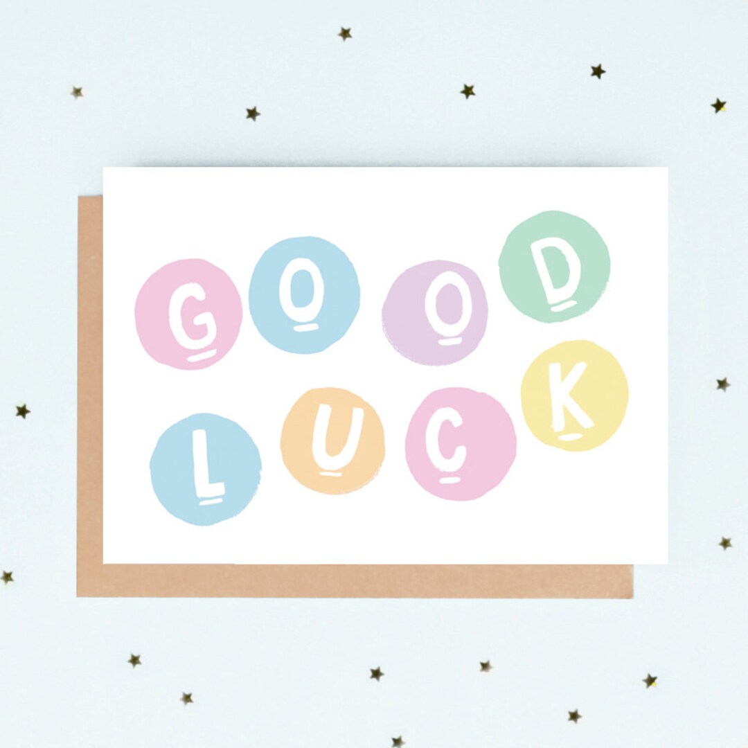 Lotto Good Luck Card - Etsy