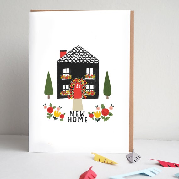 Bold New Home Card - Etsy