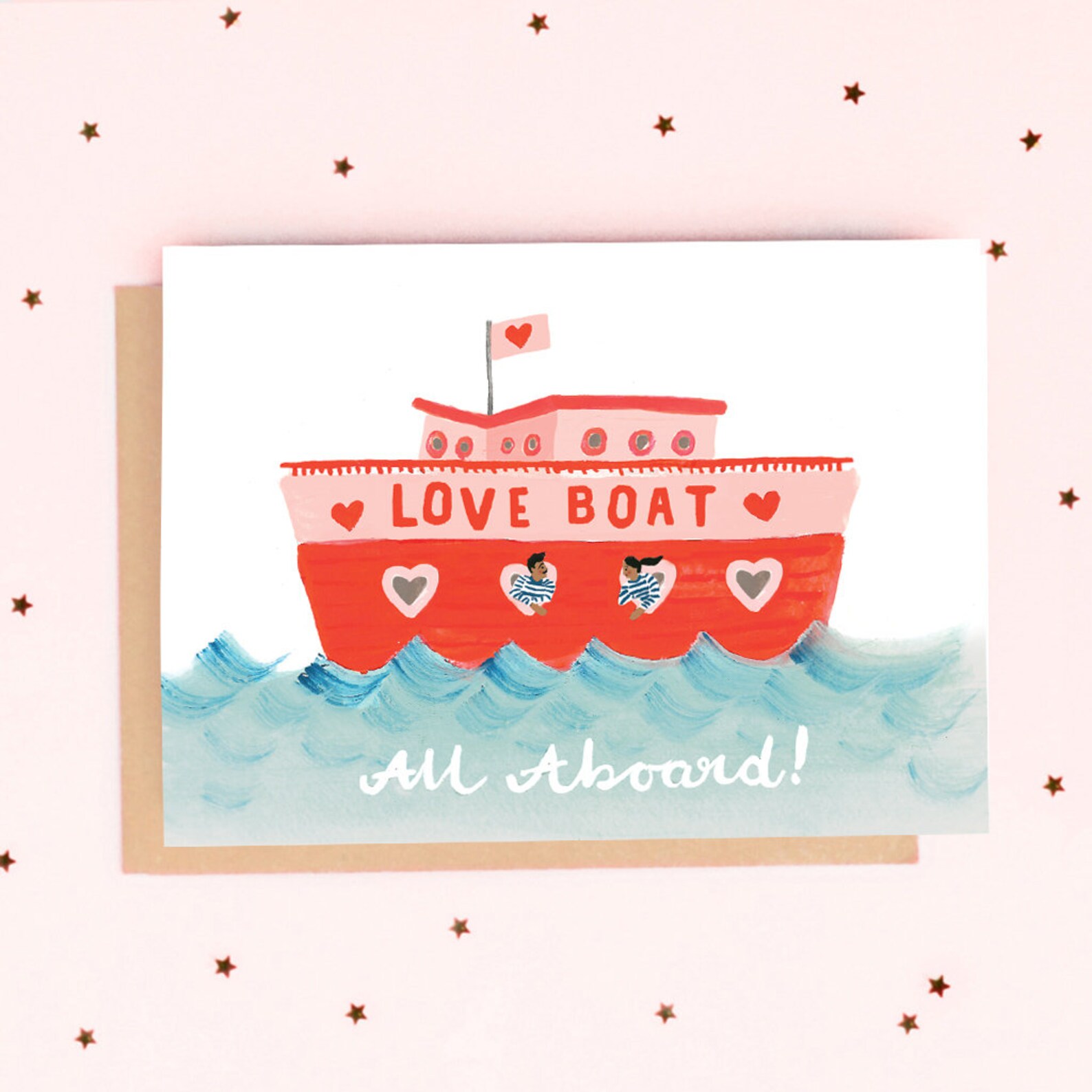 Love Boat Greeting Card - Etsy