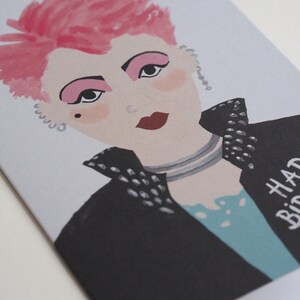 Punk Birthday Card - Etsy