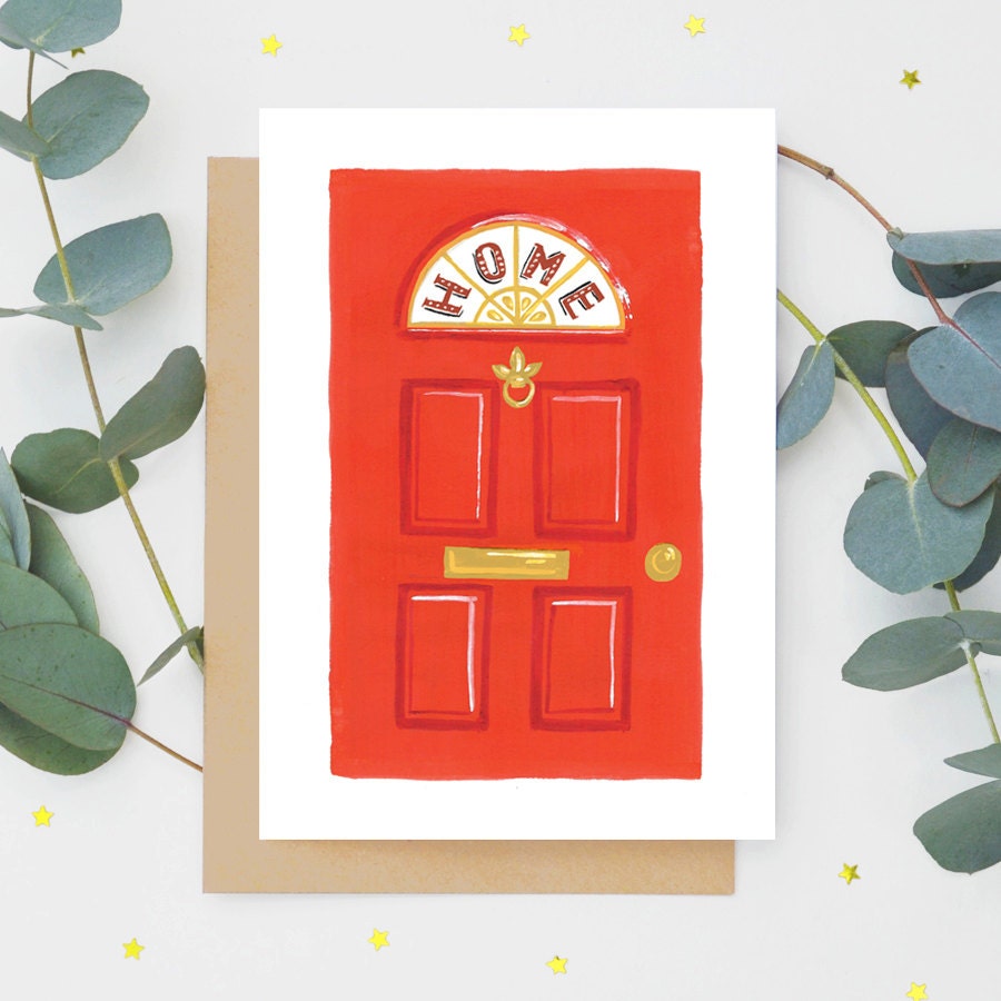 Front Door New Home Card - Etsy