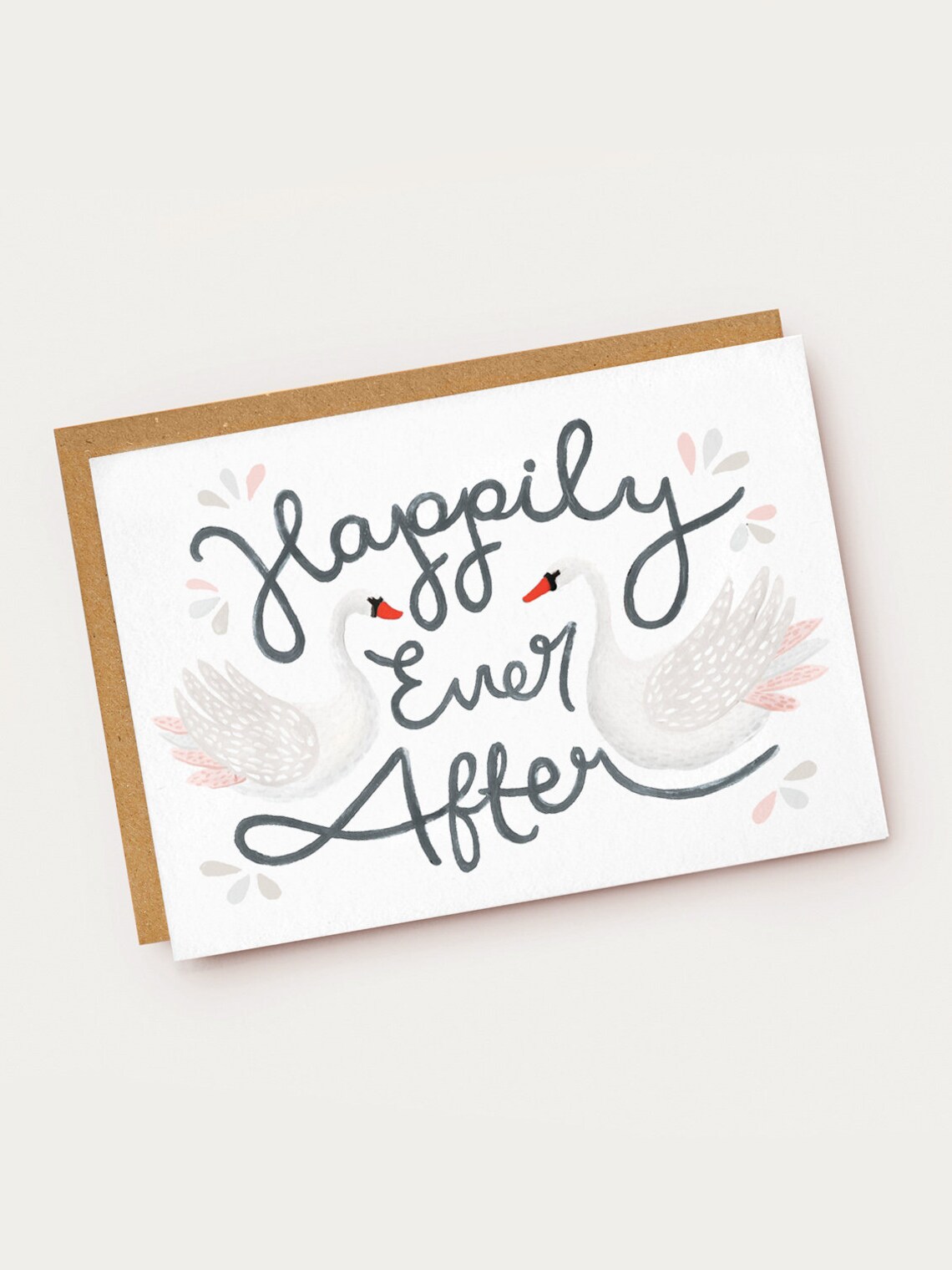 Swans Wedding Card - Etsy