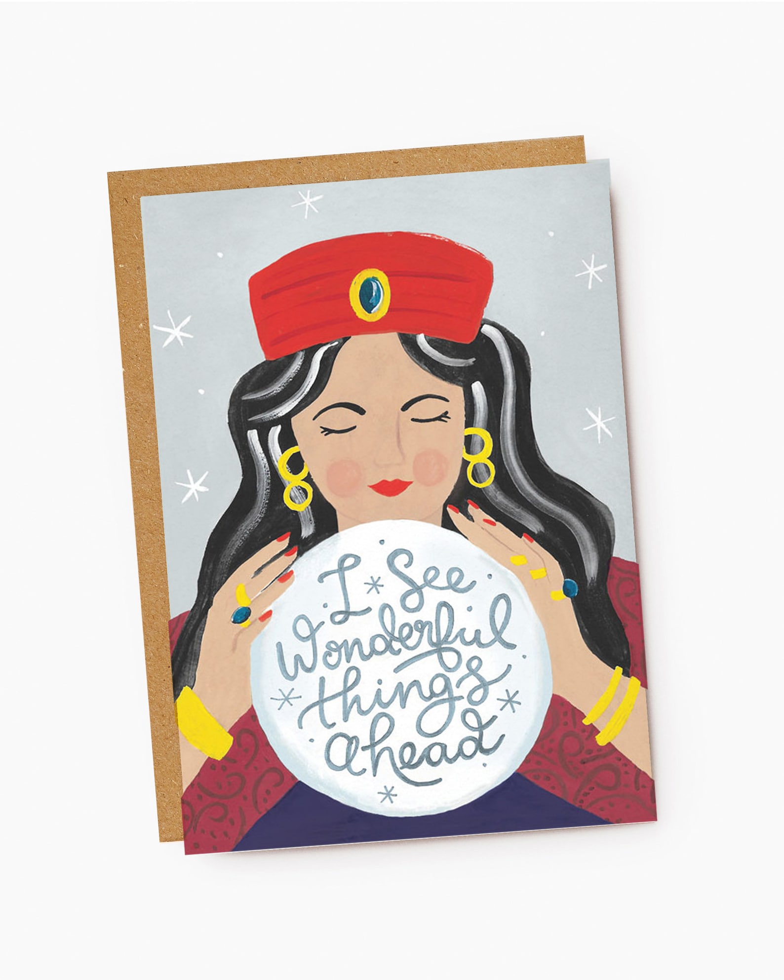 Mystical Good Luck Card | Fortune Teller Greeting Card - Etsy