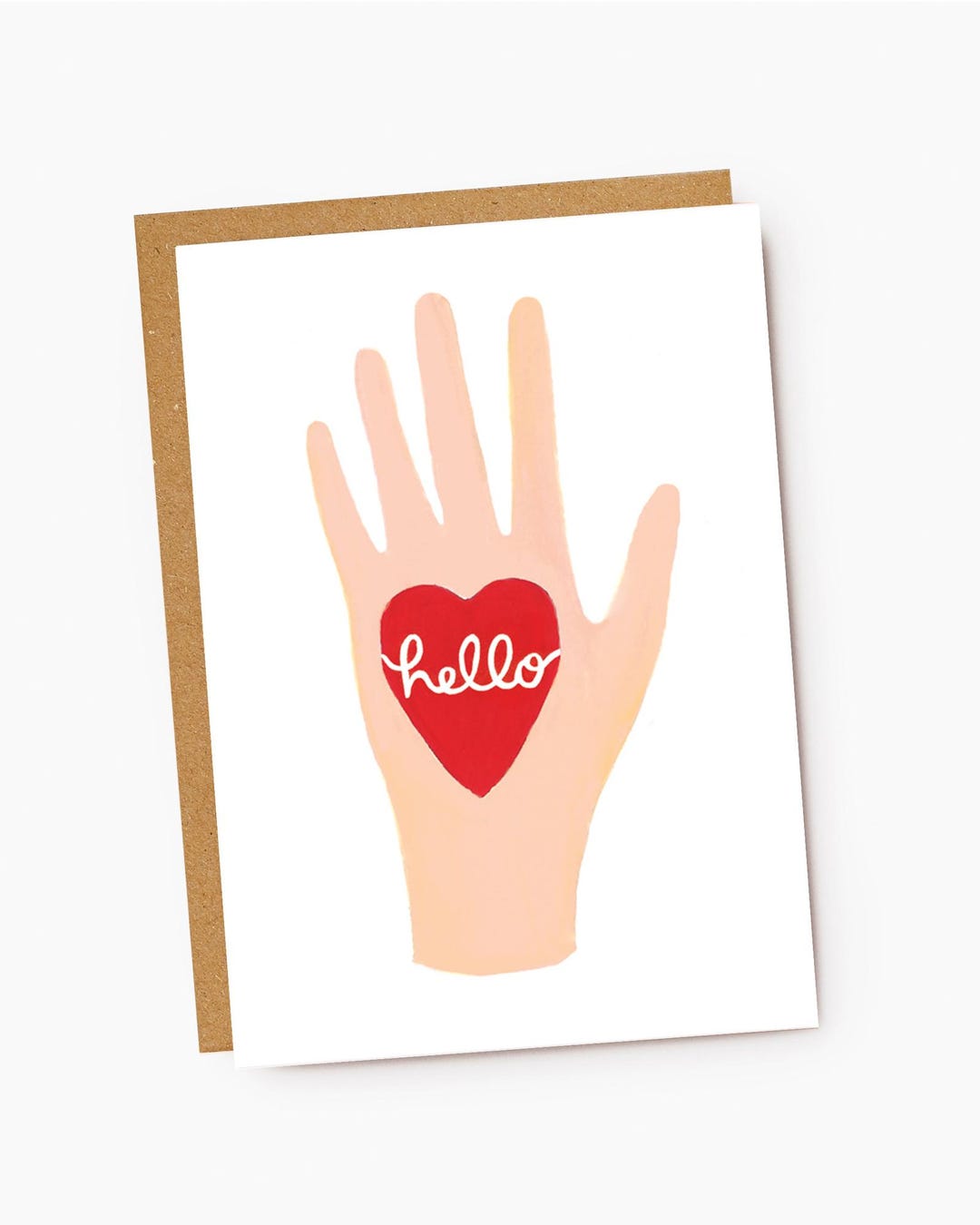 Folk 'hello' Card - Etsy
