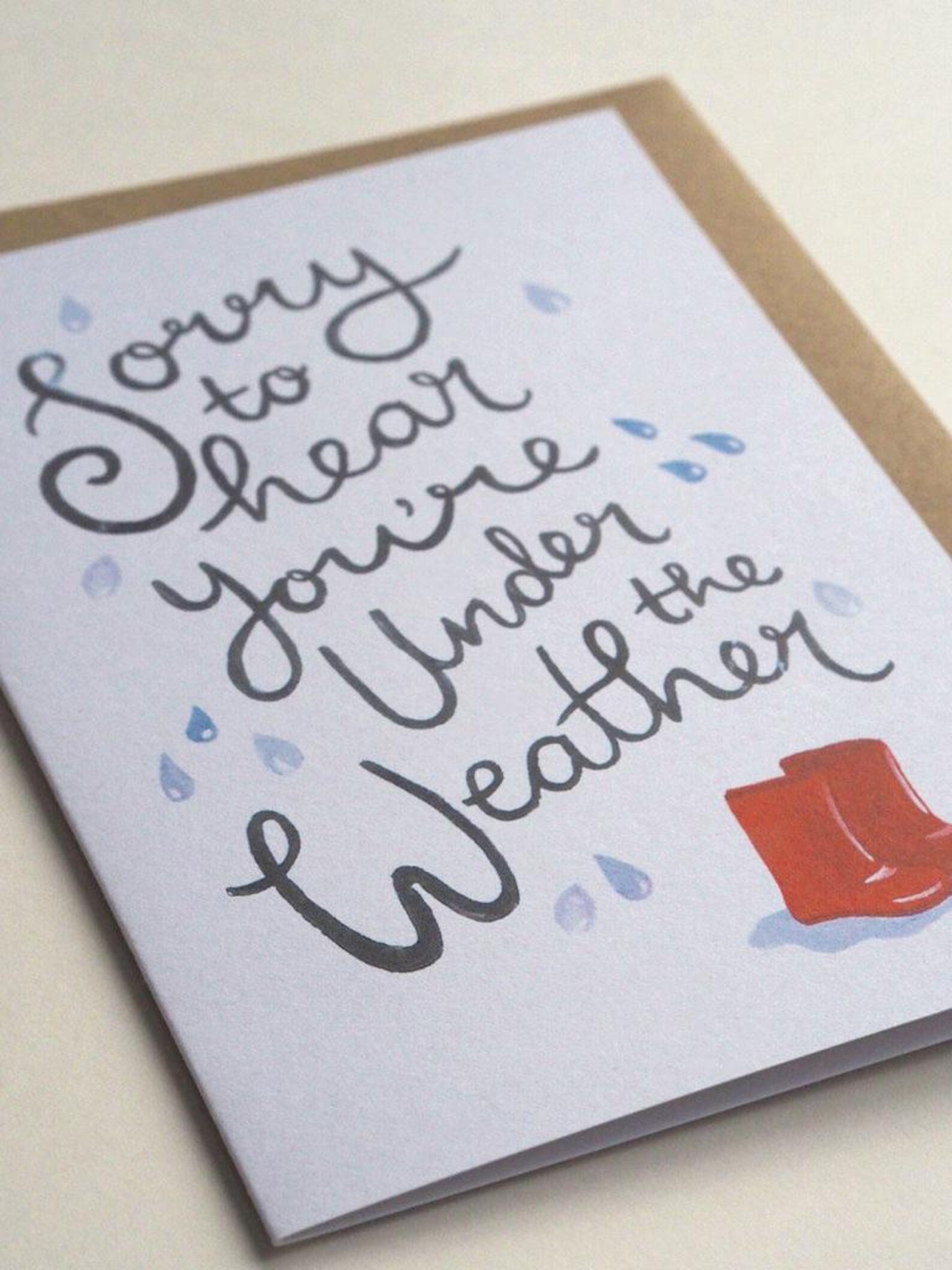 Under the Weather Card - Etsy