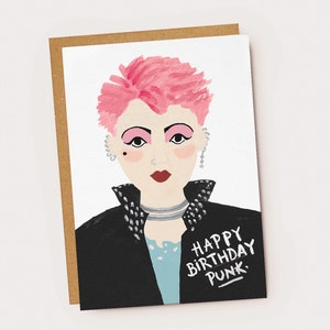 Punk Birthday Card - Etsy