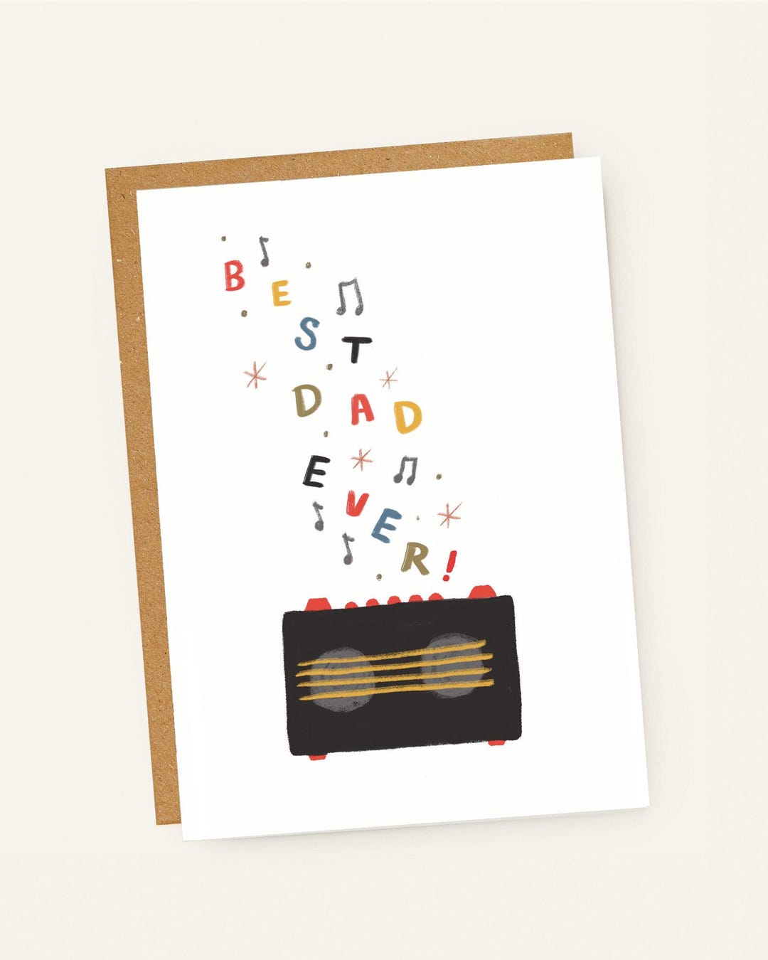 Best Dad Ever Radio Card - Etsy