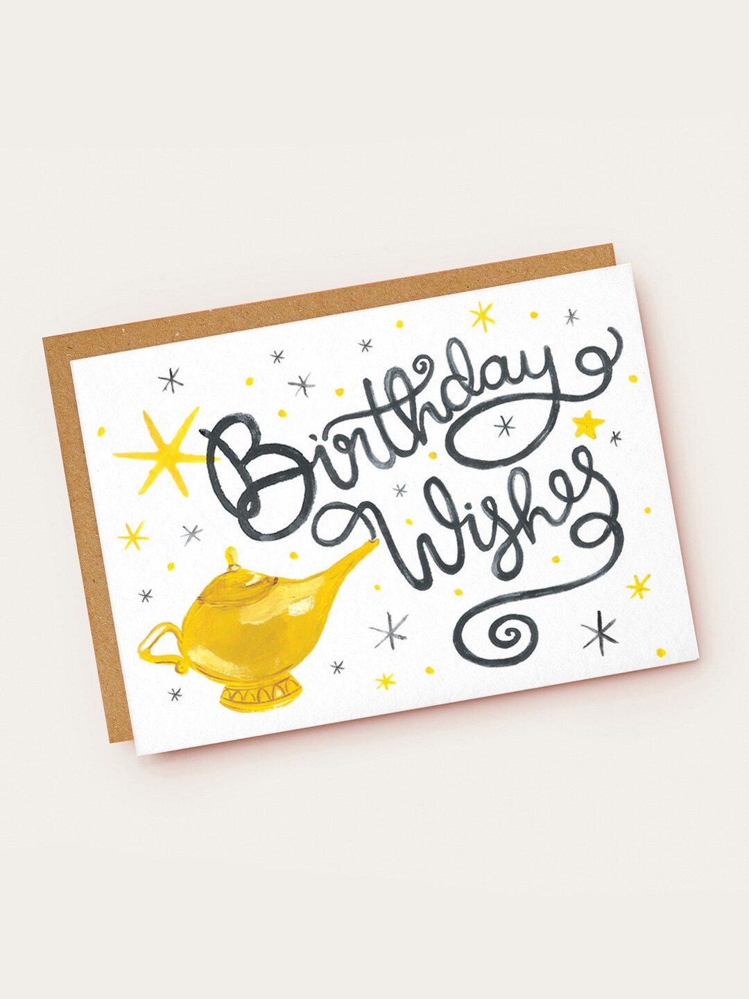 Genie Birthday Wishes Card - Etsy