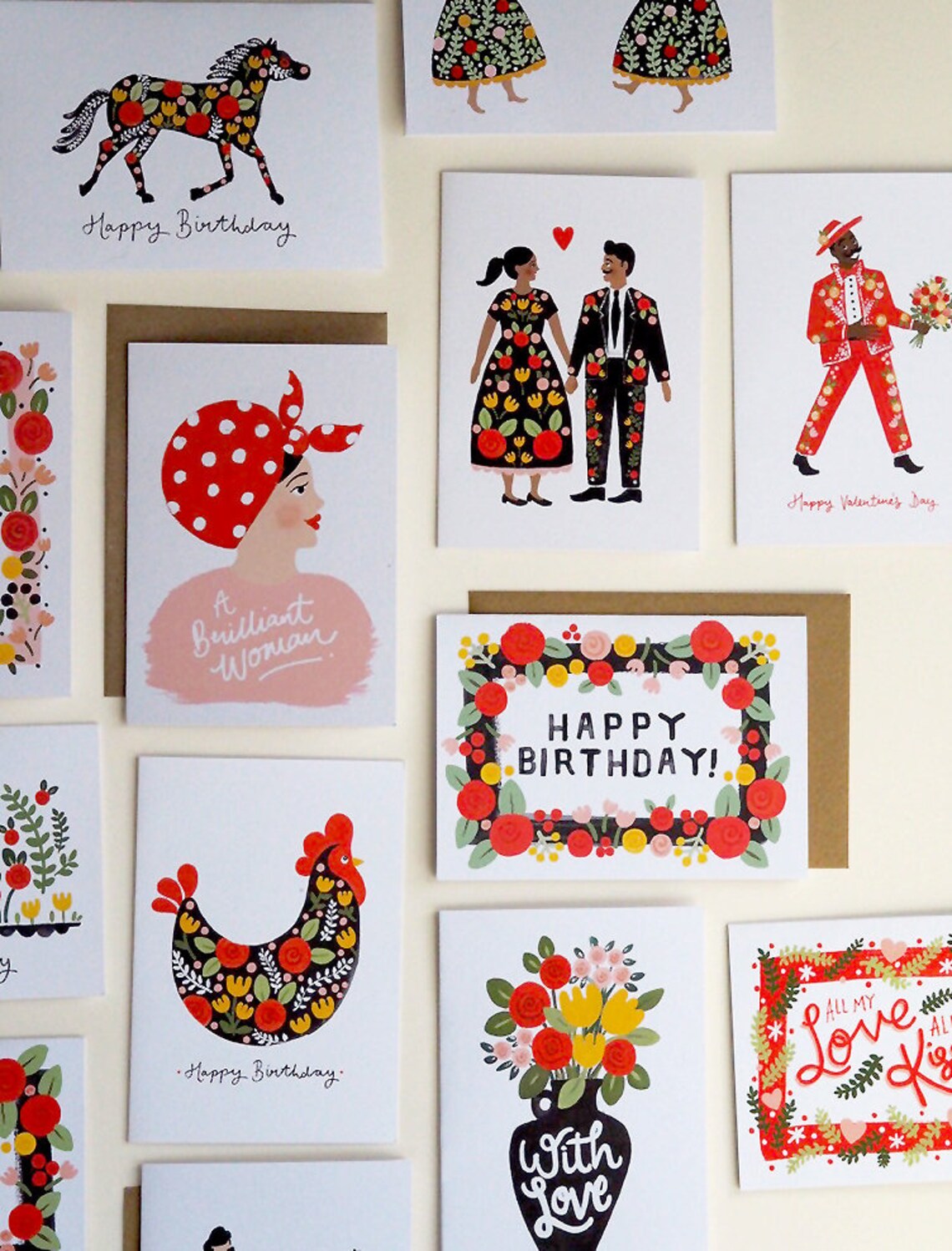 Love & Kisses Card - Etsy