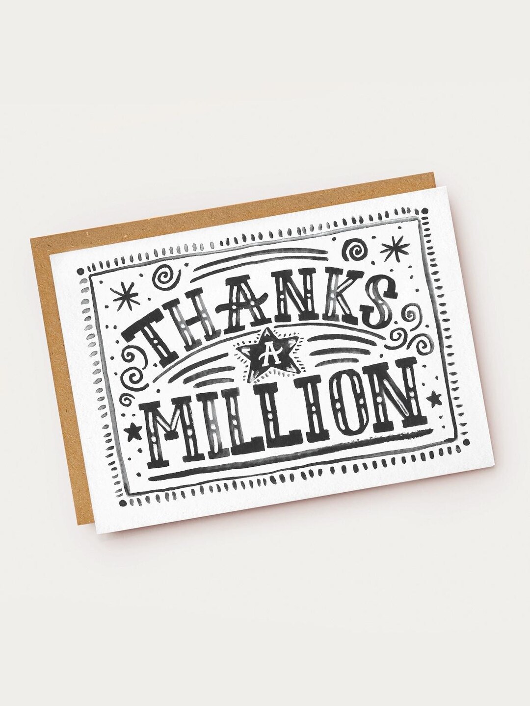 Thanks A Million Greeting Card - Etsy